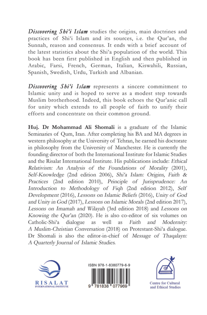 Discovering Shia Islam – Sh. Dr. M. A. Shomali